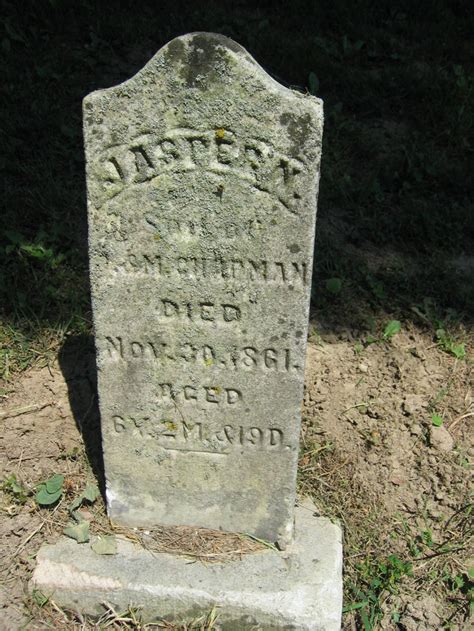 Jasper N Chapman 1855 1861 Mémorial Find A Grave