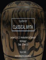 CLA204 Slides 1 2 Sept 13 Pdf CLA204 H1F CLASSICAL MYTH Lecture 1 1
