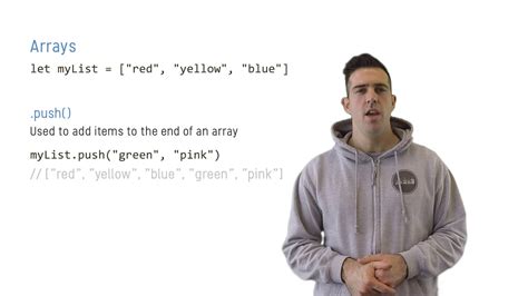 Learn Web Development Javascript Arrays Youtube