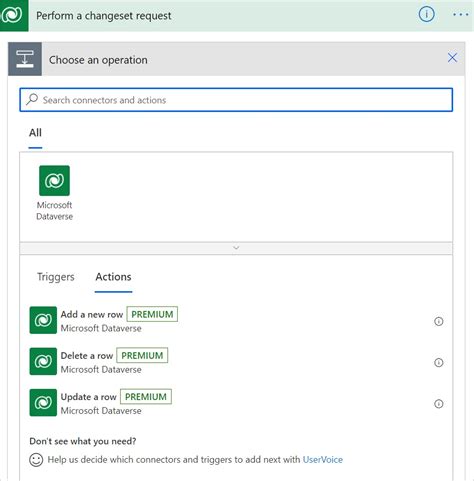 Perform A Change Set Request In Dataverse