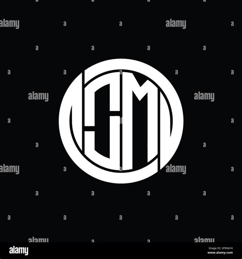 Om Logo Monogram Shield Inside Circle Isolated Shape Vector Images