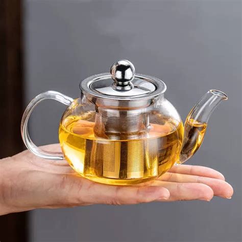 Pyrex Glass Teapot 400ml Laughing Buddha