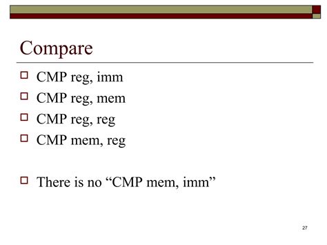 8086 instruction set ppt