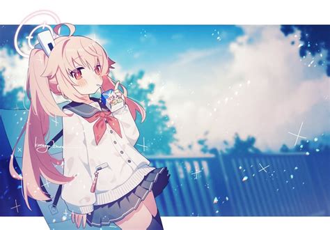 Natsu Blue Archive Drawn By Kasuga Haruhi Danbooru