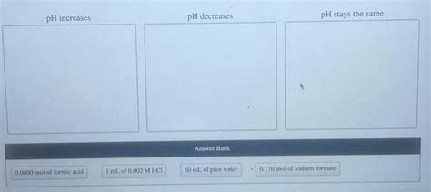 solved a 1 00 l buffer solution consists of 0 100m formic