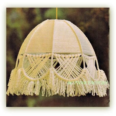 Macrame Lamp Shades Pattern Home Macrame Hanging Lamp Pattern Etsy