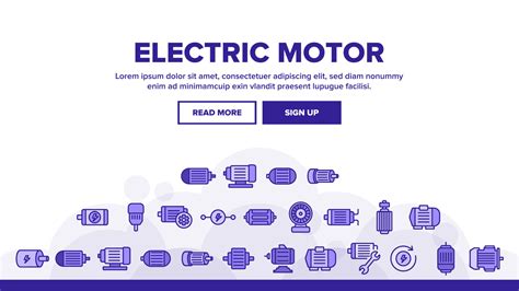 Electronic Motor Tool Landing Header Vector 10150852 Vector Art At Vecteezy