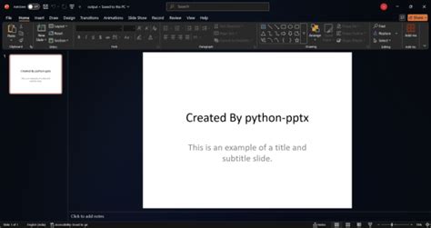 Creating And Updating Powerpoint Presentations In Python Using Python