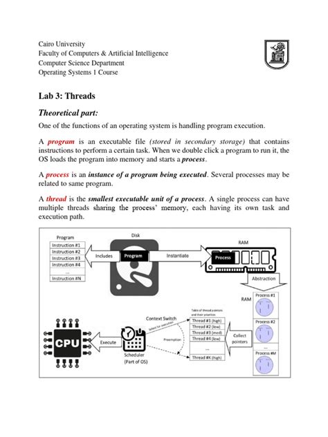 Lab 2 Threads Pdf Thread Computing Process Computing