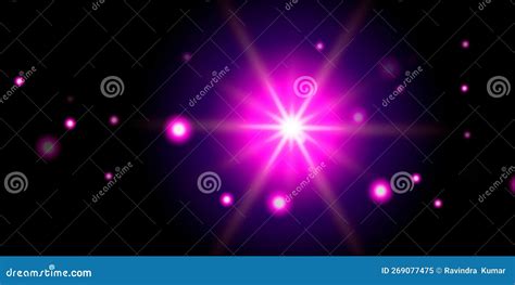Glowing Light Stock Image Black Back Ground Stock Illustration