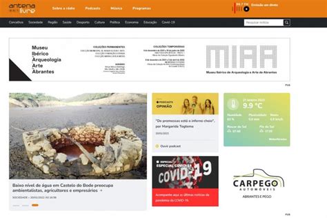 Antena Livre A Antena Livre faz anos estreia nova plástica e lança novo site
