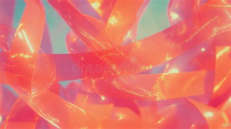 Vibrant Abstract Background With Interwoven Ribbons For Creative Design Stock Illustration