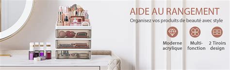 Sencu Rangement Maquillagegrande Capacité De Stockage Organisateur Tiroir Bureau235 X 170 X