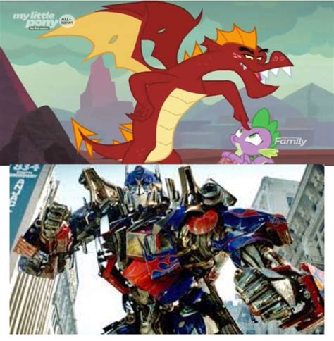 Optimus Hates Spike Being Bullied By Simonstudio587 On Deviantart