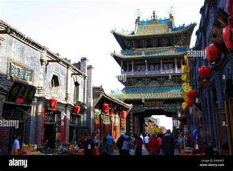 China Shanxi Province Pingyao County Pingyao Ancient City Stock