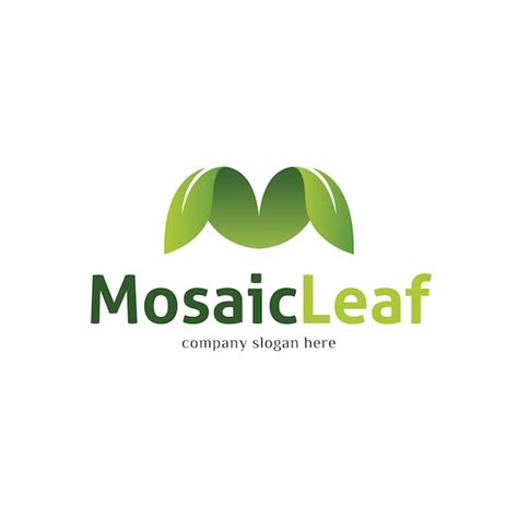 Premium Photo Vector Mosaic Leaf Tree Letter M Business Logo