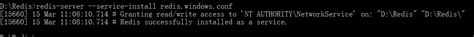 windows10安装redis遇到的一些坑和错误 service redis could not be installed csdn博客