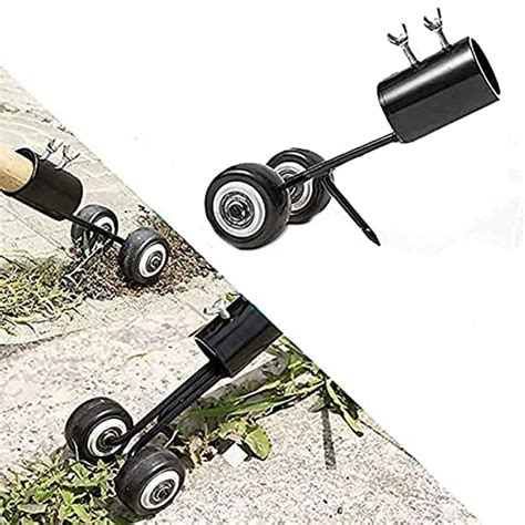 Buy Handled Weeder Tool Hand Weed Puller Tool With Wheels Garden Weeding Snatcher Tools Weed