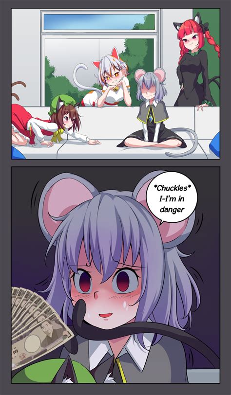 Bmkro Chen Goutokuji Mike Kaenbyou Rin Nazrin Touhou Green