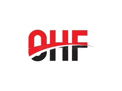 Ohf Letter Initial Logo Design Vector Illustration Stock Vector