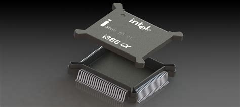 Stl File 80386 Intel Microprocessor 🌆・3d Printable Design To Download・cults
