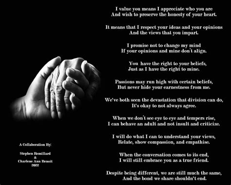 Stephen Remillard And Charlene Benoit I Respect You My Values I Promise