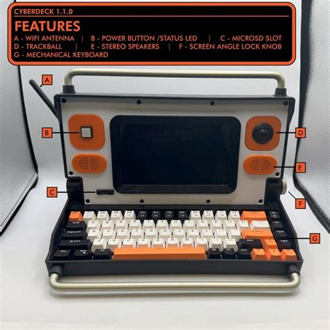 Retro Cyberdeck Briefcase Laptop For Diy Tech Fans Console Classics