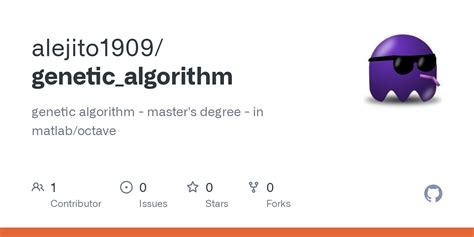 Github Alejito Genetic Algorithm Genetic Algorithm Master S
