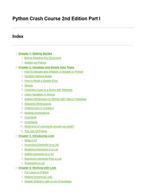 Python Crash Course 2nd Edition Part I Pdf Parameter Computer Programming Control Flow