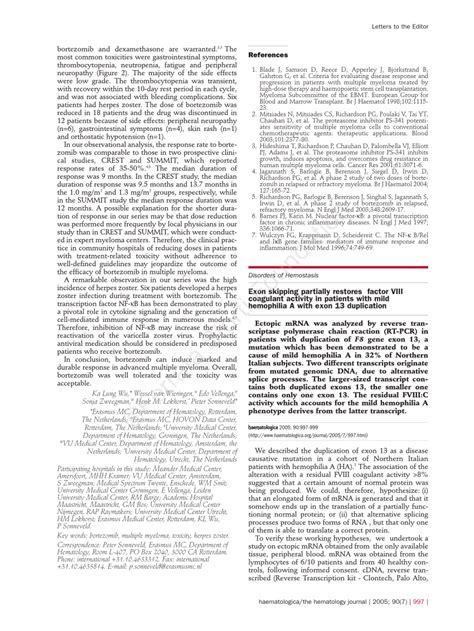 Pdf Exon Skipping Partially Restores Factor Viii Coagulant Activity