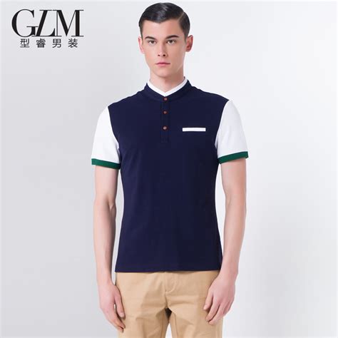 Glm2015夏新款立领纯棉短袖时尚休闲百搭修身保罗衫polo衫打底衫geniolamode旗舰店