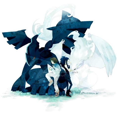 Hilda Hilbert Reshiram And Zekrom Pokemon And More Drawn By Kasuboo Danbooru