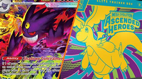 Pokemon Mega Evolution Gengar Card Shiny Mega Gengar Pokemon Cards