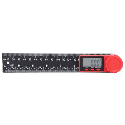 Jp 角度定規 電子定規 Abs 電子デジタル角度定規 360 度分度器定規 角度長さ測定ツール 文房具・オフィス用品