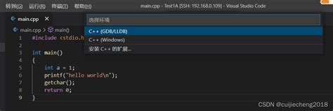 Vscode Gdb Gdbserver远程调试c程序vscode Gdbserver Csdn博客