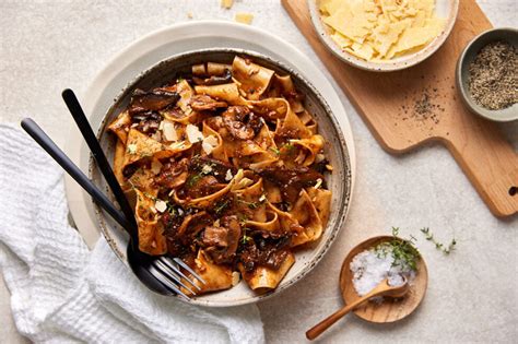 Pappardelle With Mushroom Ragu Illalangi Gourmet Foods