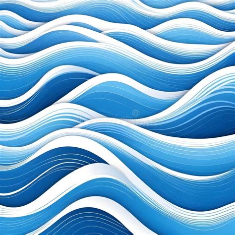 An Abstract Blue Waves Pattern In A Blue Background Stock Vector Illustration Of Orange Waves