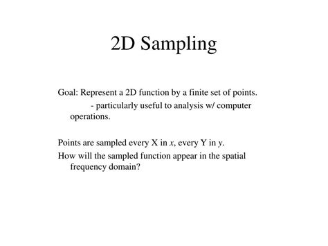 PPT Lecture 7 Sampling PowerPoint Presentation Free Download ID 756528