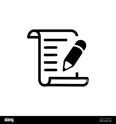 Notepad Icon Vector Write Icon Symbol Vector Illustration Stock Vector