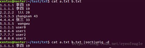 linux 多个文件内容（交集，并集，补集，单词个数统计） linux 多个文件取交集 csdn博客