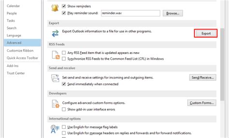 Outlook Export Option Alexander S Blog