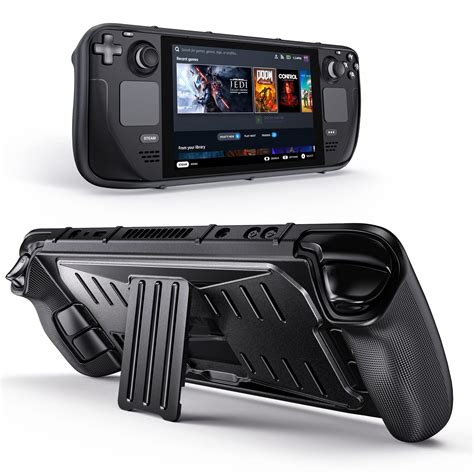 Benazcap Case For Steam Deck 2021 Release Full Body Tpupc Protective Cover With Kickstand