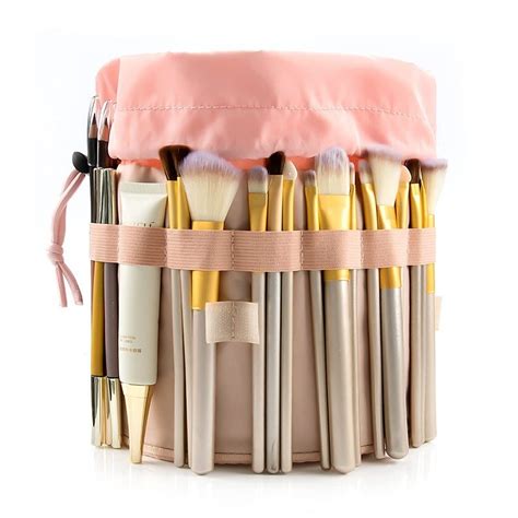 Round Drawstring Makeup Bag