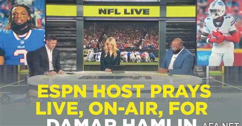 Watch Espn Host Prays Live On Air For Damar Hamlin