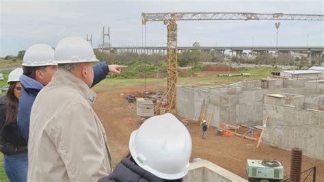 Acueducto Gran Rosario Perotti Recorrió La Obra De Ampliación De La