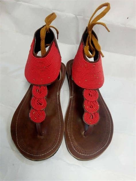 ON SALE African Beaded Sandals For Women Maasai Beaded Etsy Beaded