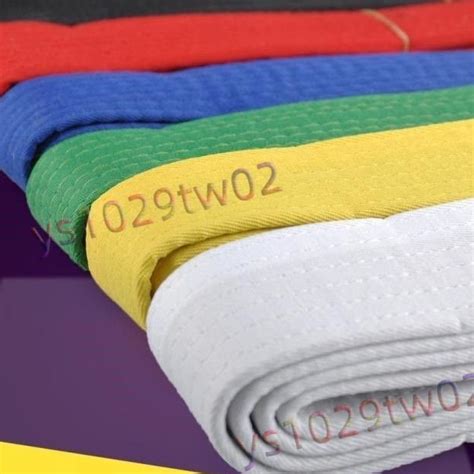 【跆拳道用品】跆拳道帶 刺綉腰帶 兒童成人 男女款 棉芯 考級跆拳空手道帶 道服 優選 蝦皮購物