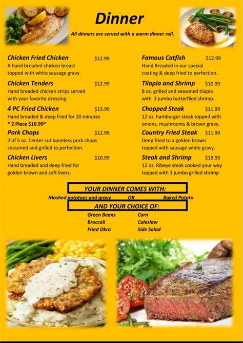 Menu At Red Barn Cafe Mount Vernon 107 W Mt Vernon Blvd