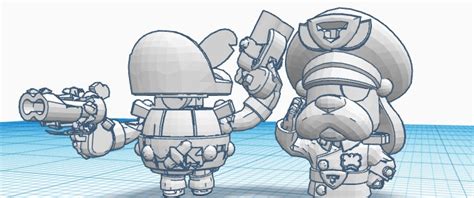 Stl File Brawl Stars Figurines Ruffs And Darryl 🌃 ・3d Print Model To
