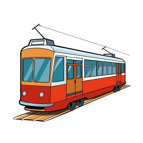 Ilustração Vetorial Realista De Desenhos Animados De Comboios Vetor